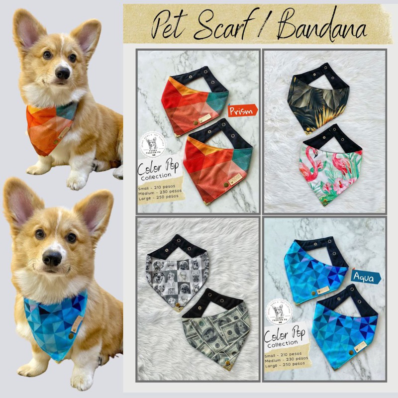 Pet Scarf / Pet Bandana (Original Prints for Dogs & Cats) | Shopee ...