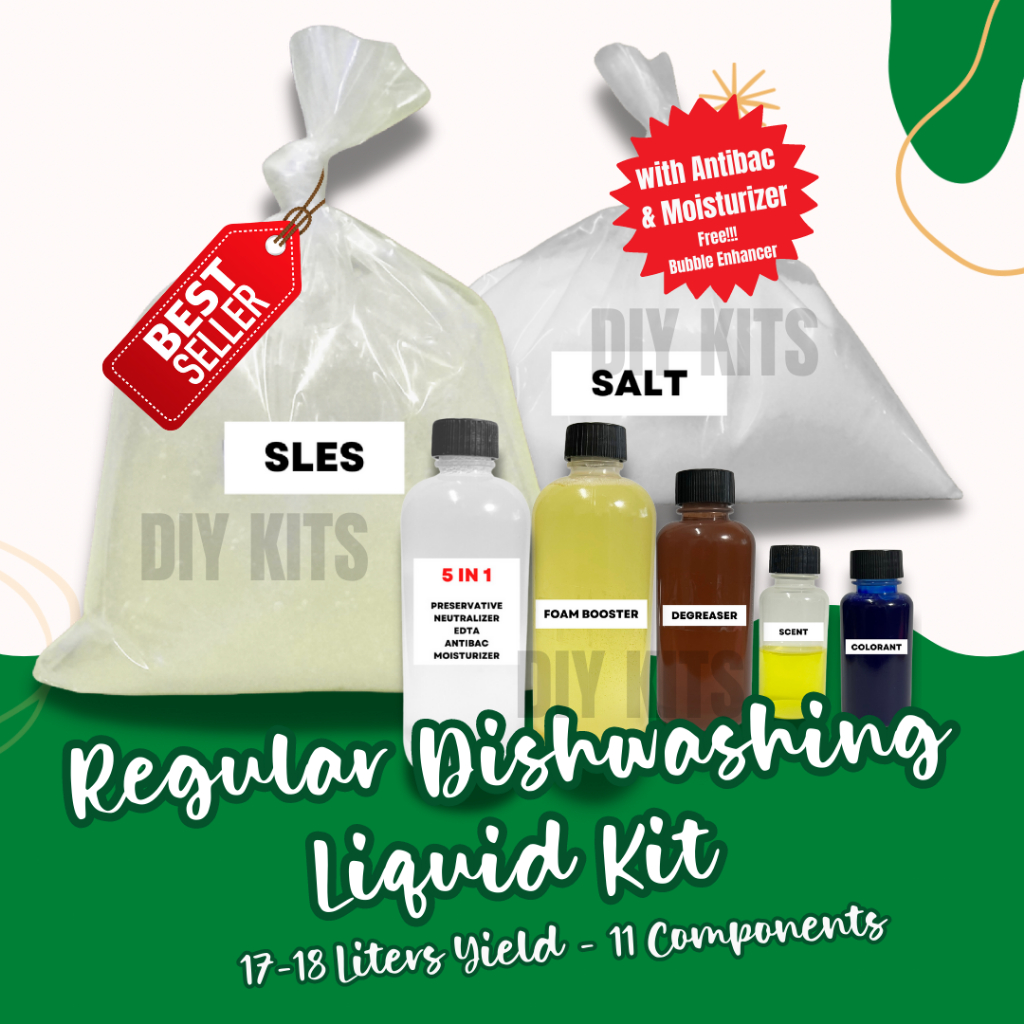 Dishwashing Liquid Kit DIY 17 Liters Yield 11 Components with ...