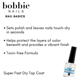 Bobbie Nail Basics Super Fast Dry Top Coat 15ml | Shopee Philippines