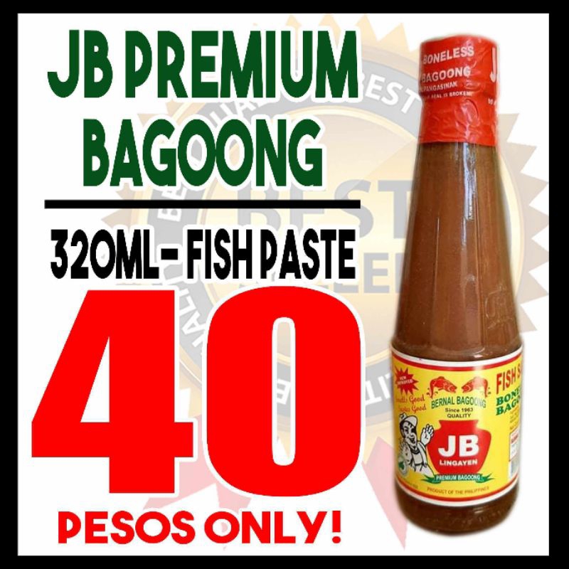 JB Boneless Bagoong Pure ISDA From Lingayen Pangasinan (320ML) | Shopee Philippines