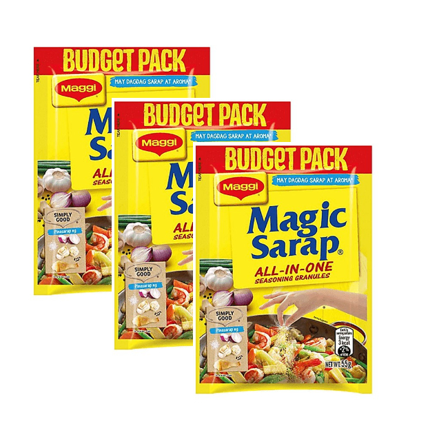 Bundle Of 3 Magic Sarap All-In-One Seasoning Granules 55g | Shopee ...