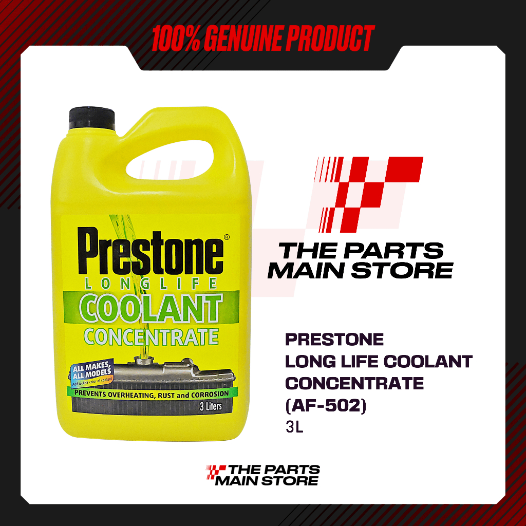 PRESTONE LONG LIFE RADIATOR COOLANT CONCENTRATE YELLOWISH-GREEN (AF-502 ...