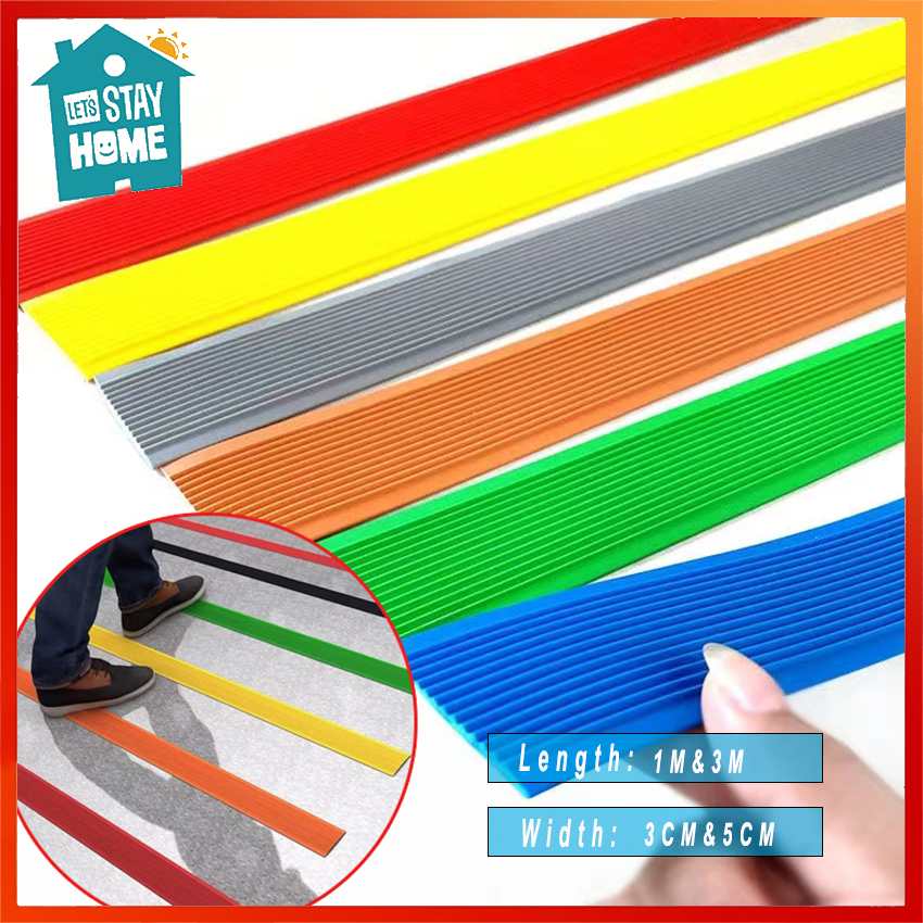 3M*5CM Anti-slip Stair PVC Rubber Edge Strips Step Anti-slip Floor ...