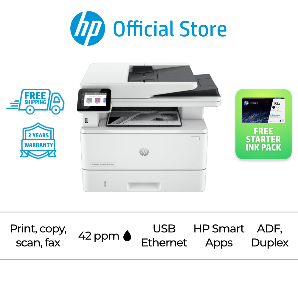 HP LaserJet Pro MFP 4103FDN | Shopee Philippines