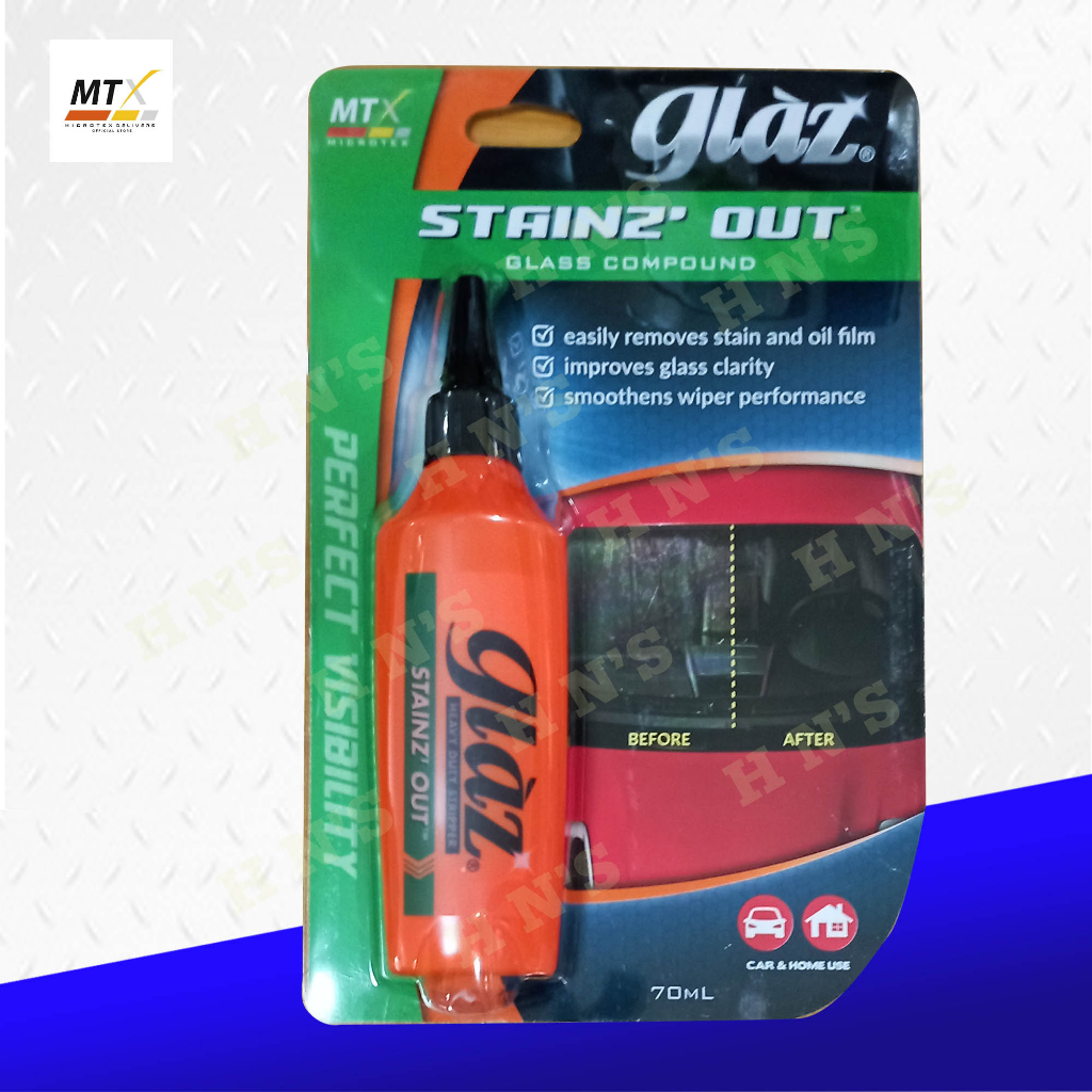 Microtex MTX Glaz Glass Heavy Duty Stain Stripper Glaz Stainz Out 70ml ...