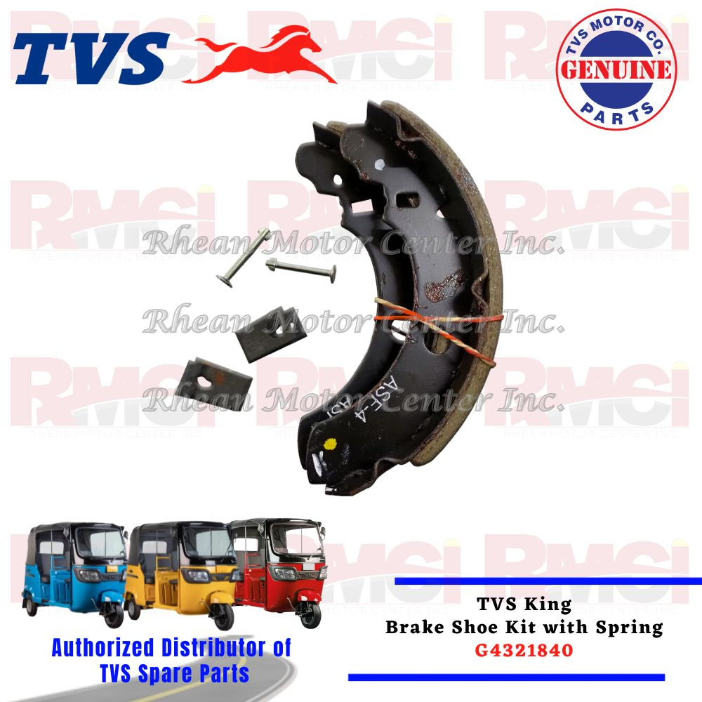 TVSWHL10 |TVS King Brake Shoe Kit with Spring G4321840 | Shopee Philippines