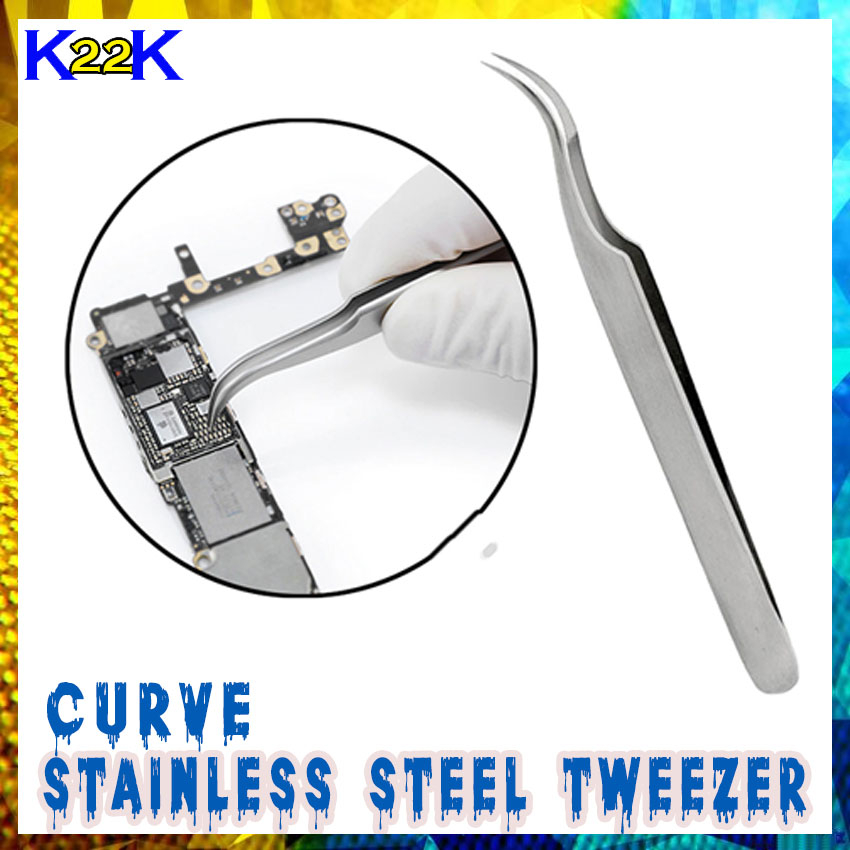 Stainless Steel Hobbyist Electronic Tweezers Repair Precision Assembly ...