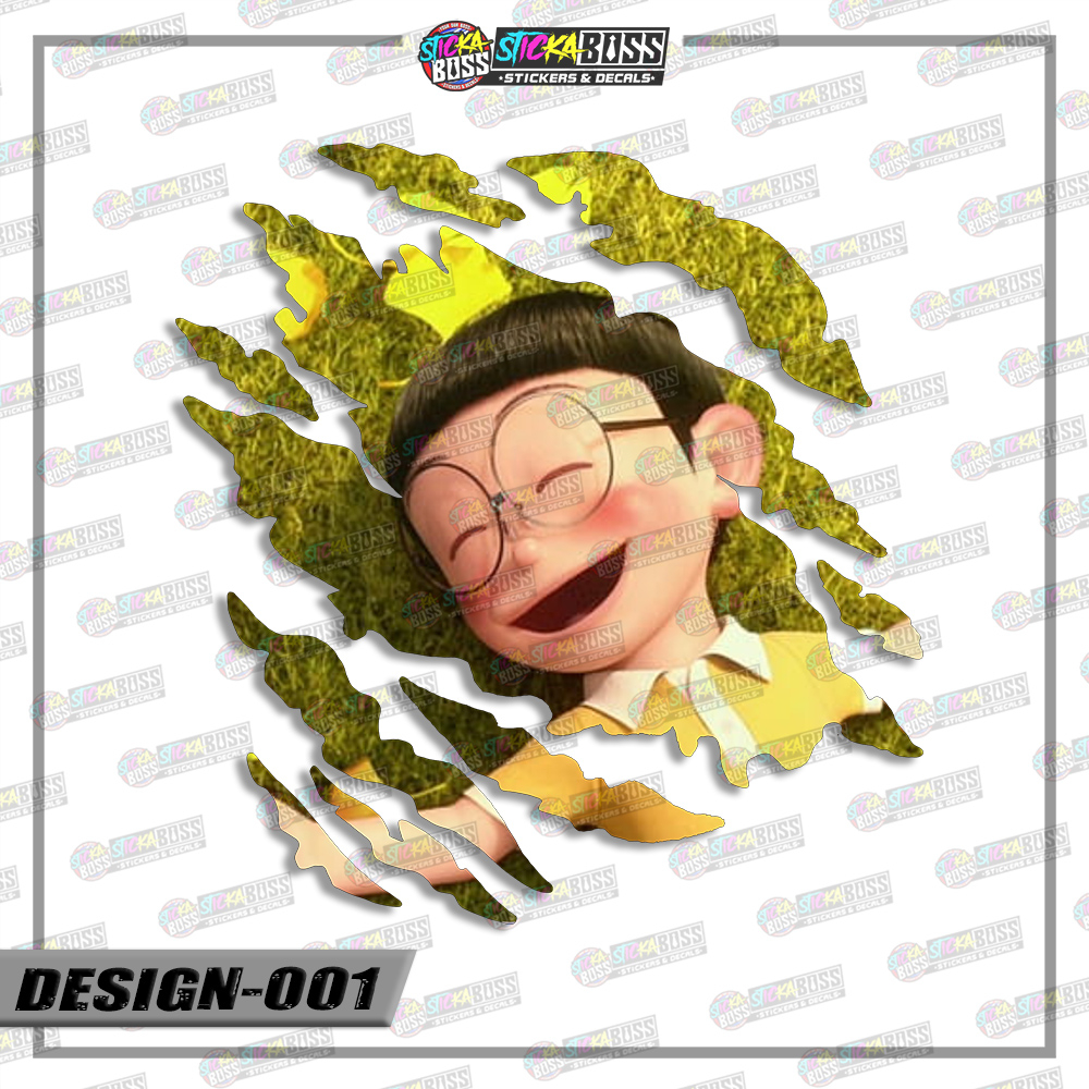 DORAEMON| ANIME SCRATCH STICKER【VINYL PRINTED】( LAMINATED / WATERPROOF ...