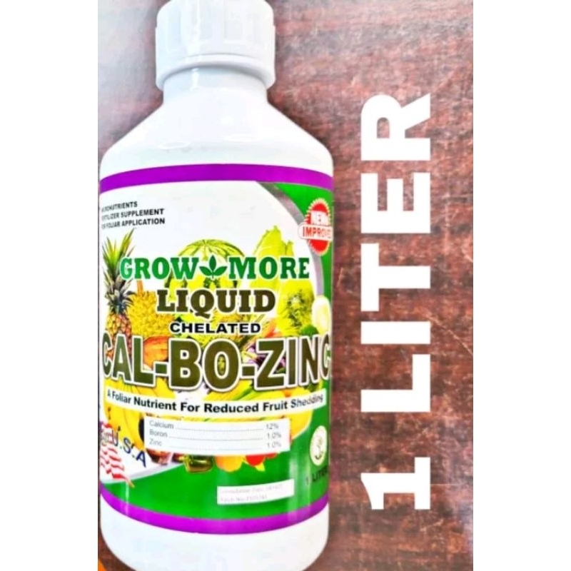 ĜROW MORE LIQUID CHELATED CAL-BO-ZINC (1 LITER) BY SAGREX | Shopee ...