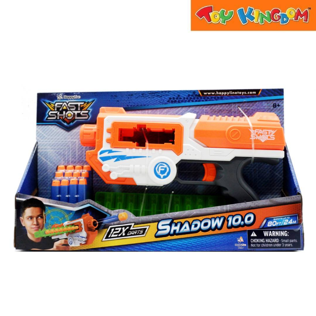 Happy Line Fast Shots Shadow 10.0 Blaster Toy | Shopee Philippines