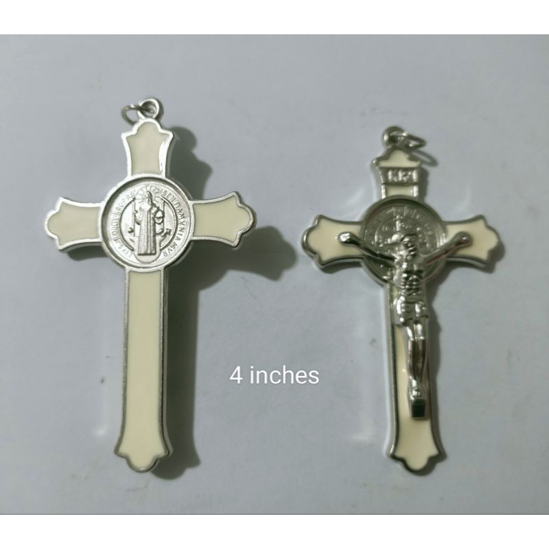 White Stainless Crucifix ( 4 inches) | Shopee Philippines