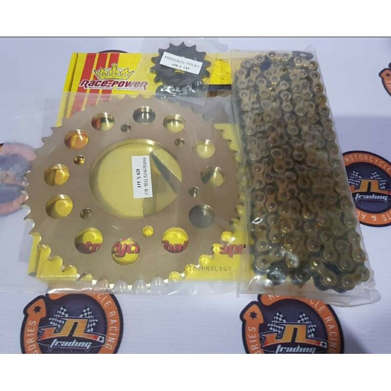 RACE POWER CHAIN SET SNIPER 150/155 (HEAVY DUTY) | Shopee Philippines