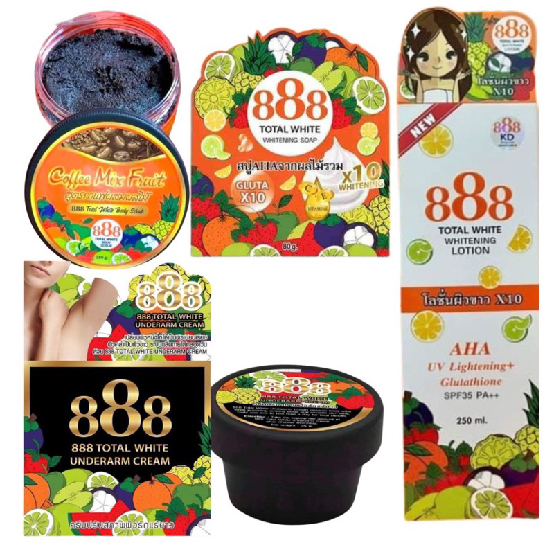 888 TOTAL WHITE Whitening Lotion / Whitening Soap / Underarm Cream ...
