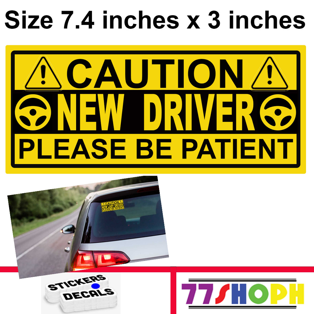New Driver Decal Sticker for Car | Shopee Philippines