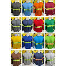 REFLECTORIZED Long Sleeve Construction Shirt with Reflector Strip (for ...