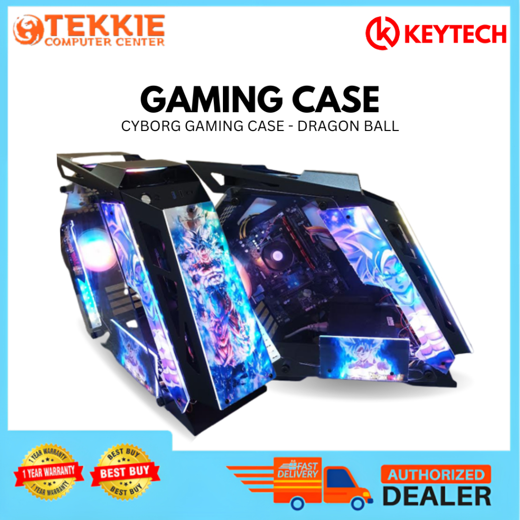 Dragonball Cyborg Robot Gaming case Mid tower Keytech | Shopee Philippines