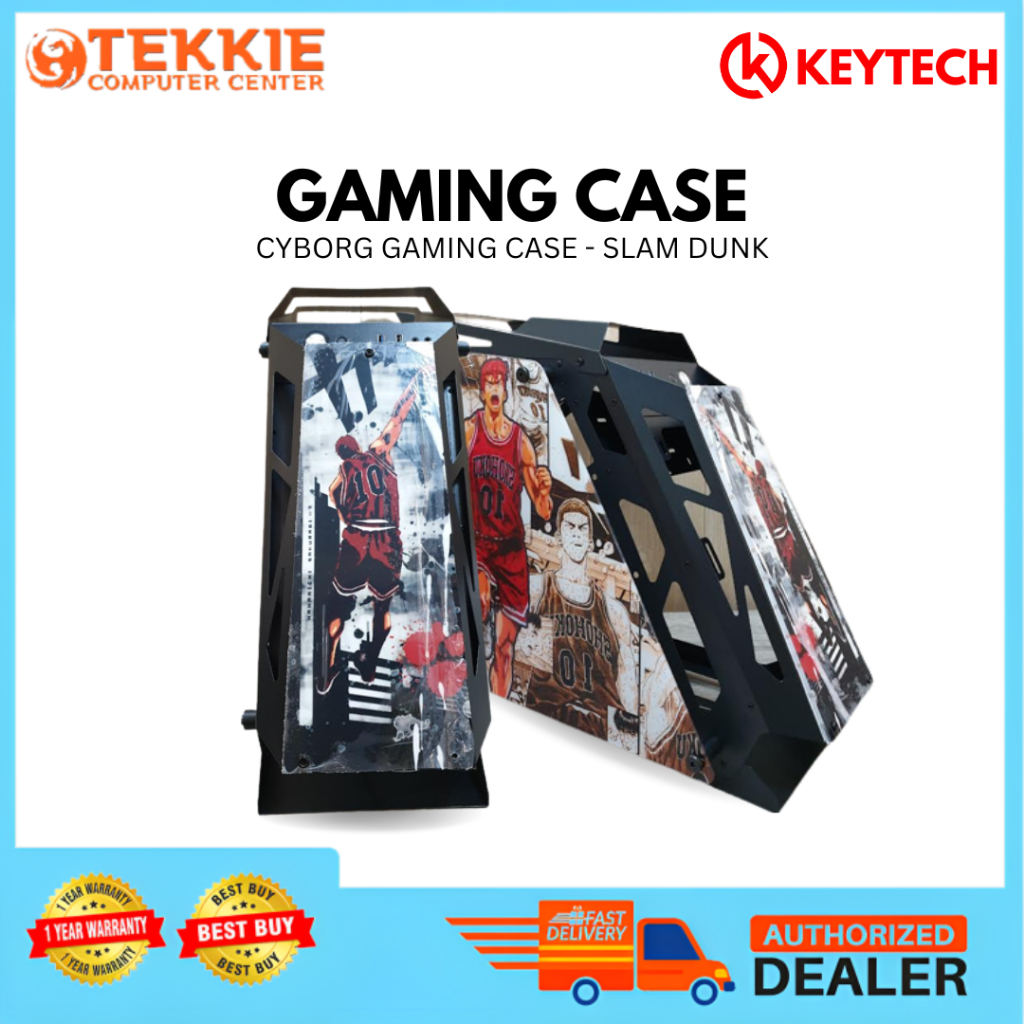 SlumDunk Cyborg Robot Gaming case Mid tower Keytech | Shopee Philippines