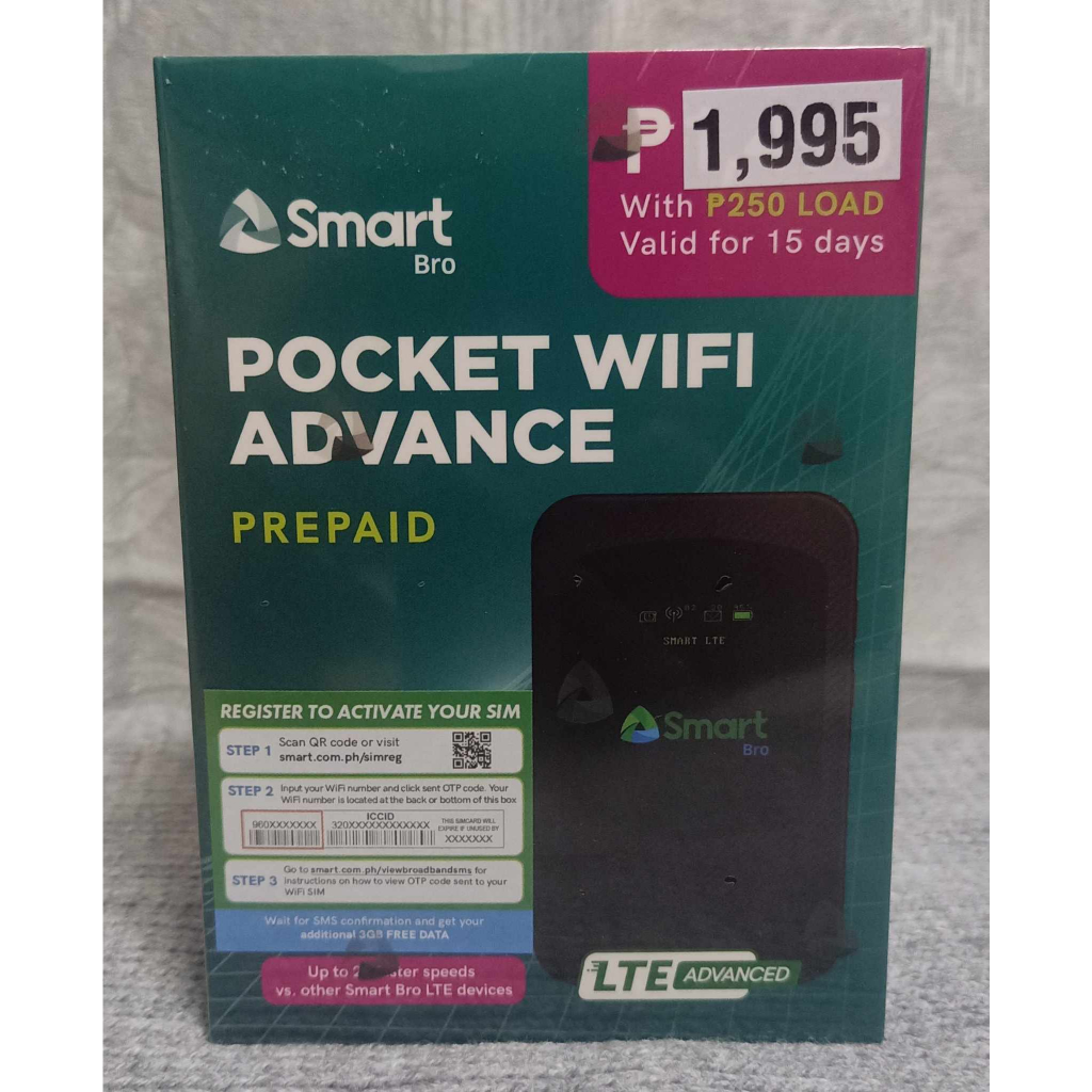 Smart Bro LTE Advanced Pocket Wifi Brandnew and Sealed | Shopee Philippines