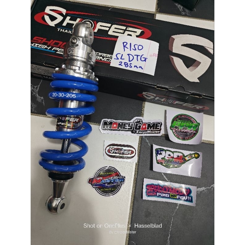 FREE sticker SHAFER Mono Shock Suspension RAIDER 150 Carb/Fi 285mm ...