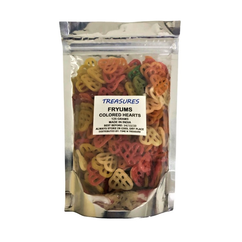 Treasures Fryums - Hearts - Colored - Ready To Fry Crackers - 100% From ...