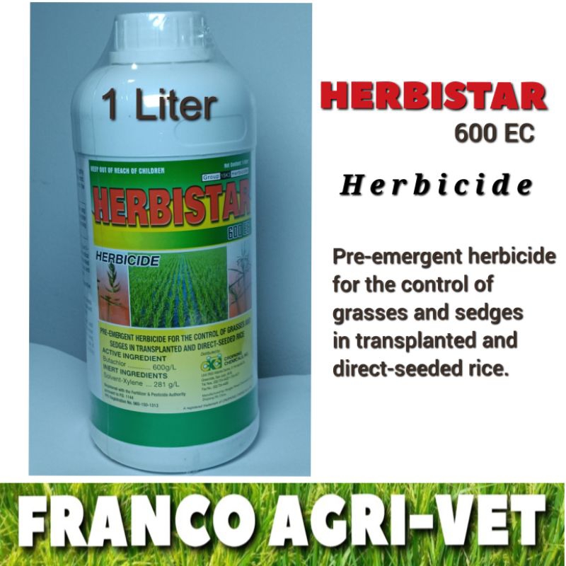 Herbistar 600EC ( 1 Liter ) Herbicide | Shopee Philippines