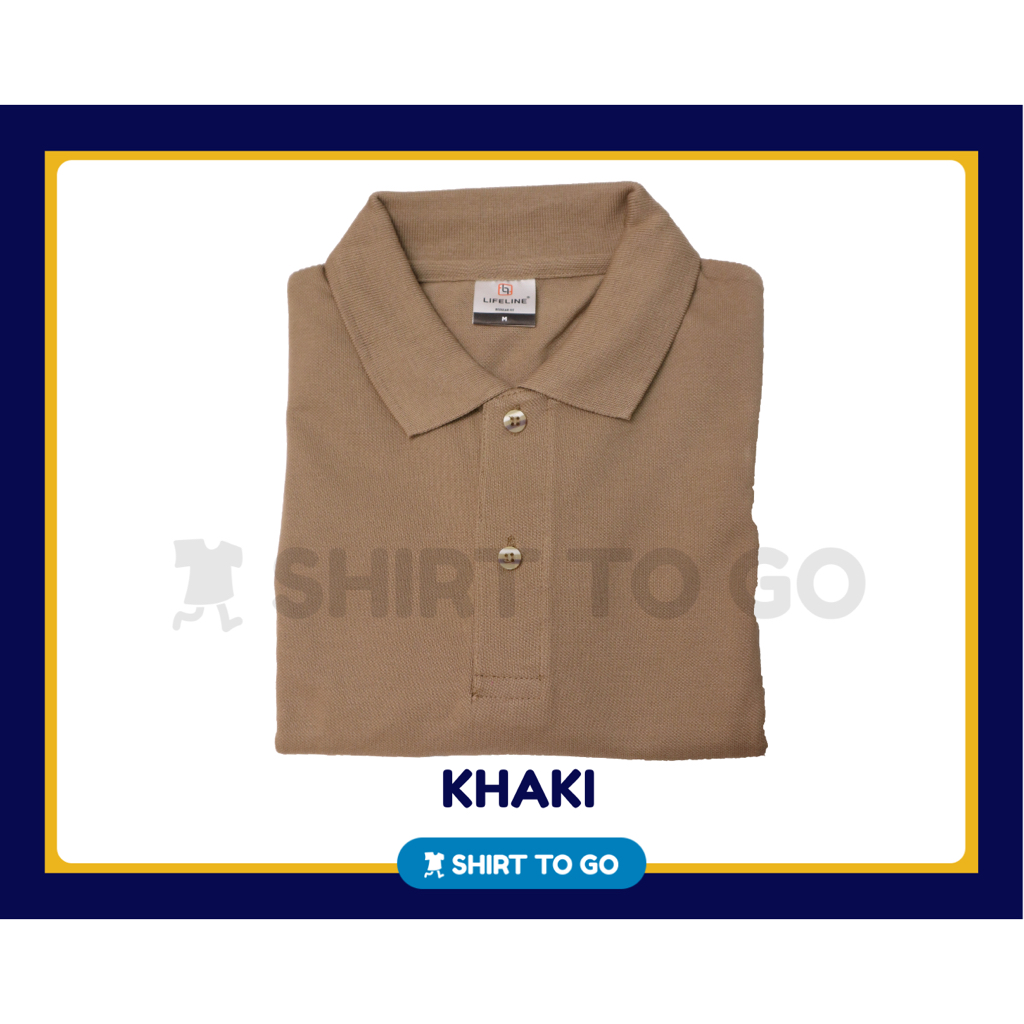 LIFELINE POLO SHIRTS - KHAKI, MOCCA, CHOCO BROWN | Shopee Philippines