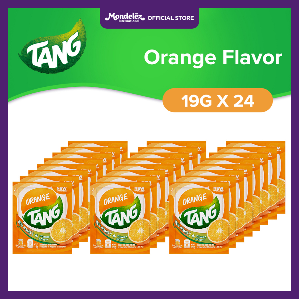 Tang Instant Drink Mix - Orange Flavor 19g (Set of 24) | Shopee Philippines