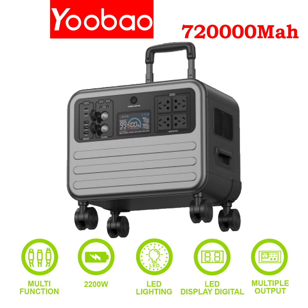 Yoobao EN2200Q 220V 50Hz 2200W 720000mAh Big Capacity Quick Charge ...