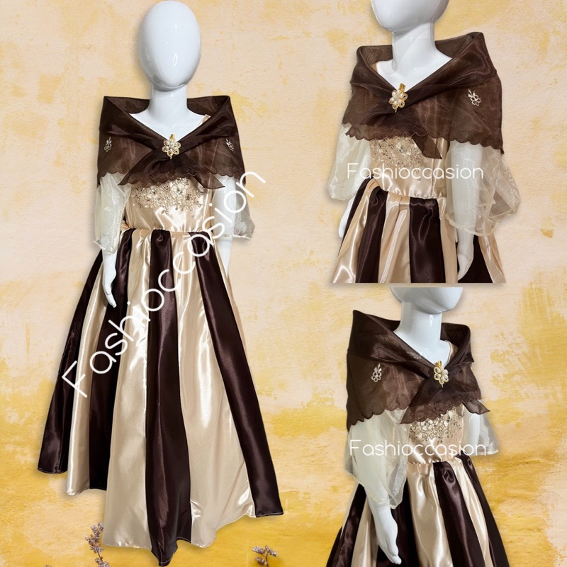 MARIA CLARA BROWN Inspired Filipiniana Costume for Kids - Buwan ng Wika ...