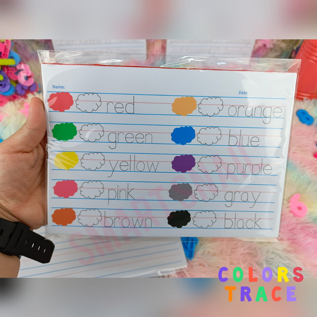TRACING PAD 40 pages (Name, Alphabet, Lines, Shapes, Cursive, Name ...