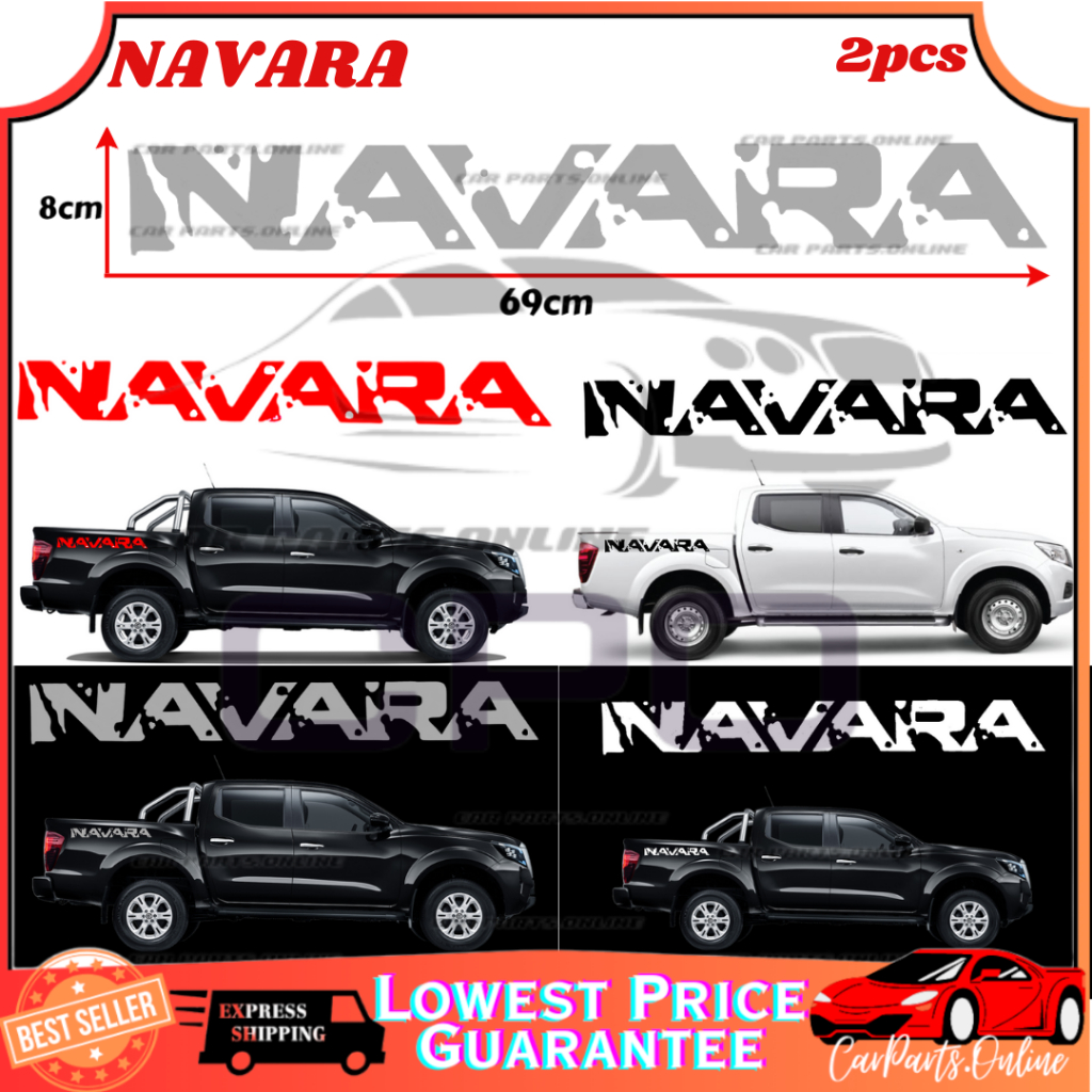 CPO 1Pc NISSAN NAVARA Car Decals Sticker Design for Side Doors Car Side ...
