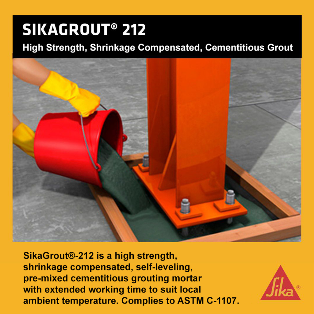 SikaGrout 212 25KG High Strength, Shrinkage Compensated, Cementitious Sika Grout Floor | Shopee ...