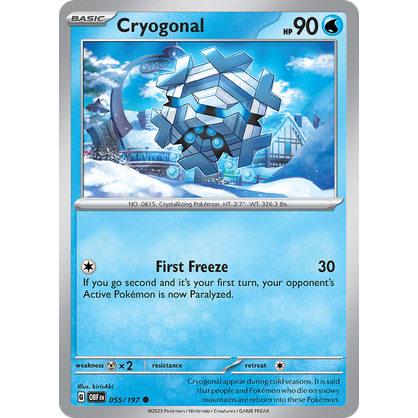 [EN] [OBF] 055/197 - Cryogonal - Common - SV03: Obsidian Flames ...