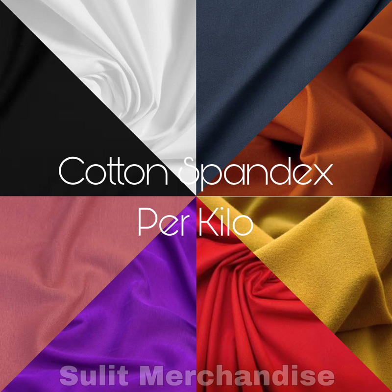 COTTON SPANDEX Fabric Plain Color Sold Per Kilo | Shopee Philippines