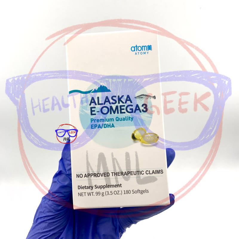 Alaska E-omega3 Premium Quality EPA/DHA (550mg X 180 Capsules) | Shopee ...