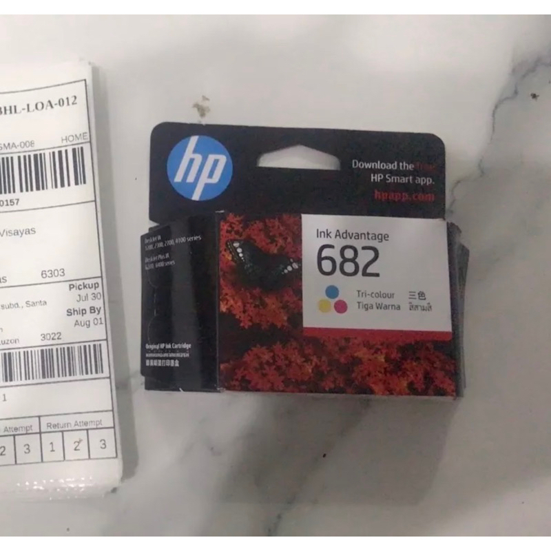 Genuine HP 682 Black/Tri-color Ink cartridge | Shopee Philippines