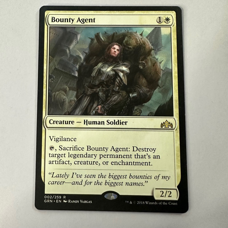 BOUNTY AGENT | HUMAN SOLDIER | WHITE | MTG MAGIC THE GATHERING | Shopee ...