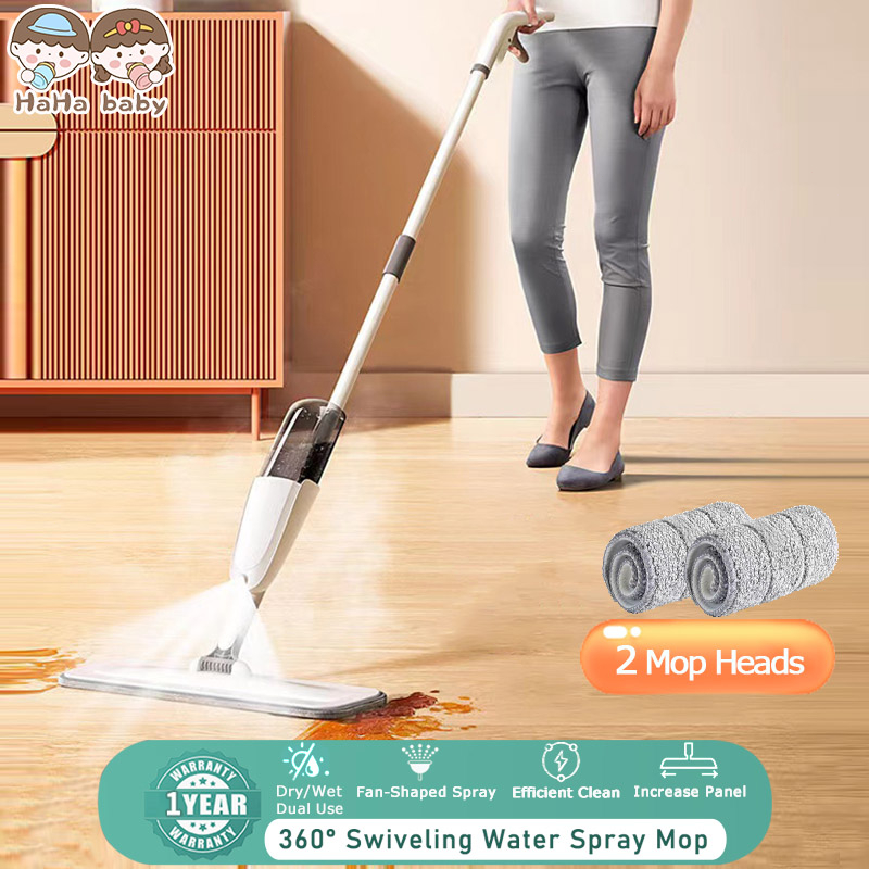 Haha Baby 360 Degrees Floor Spray Mop With Spinner Head Cleaning ...