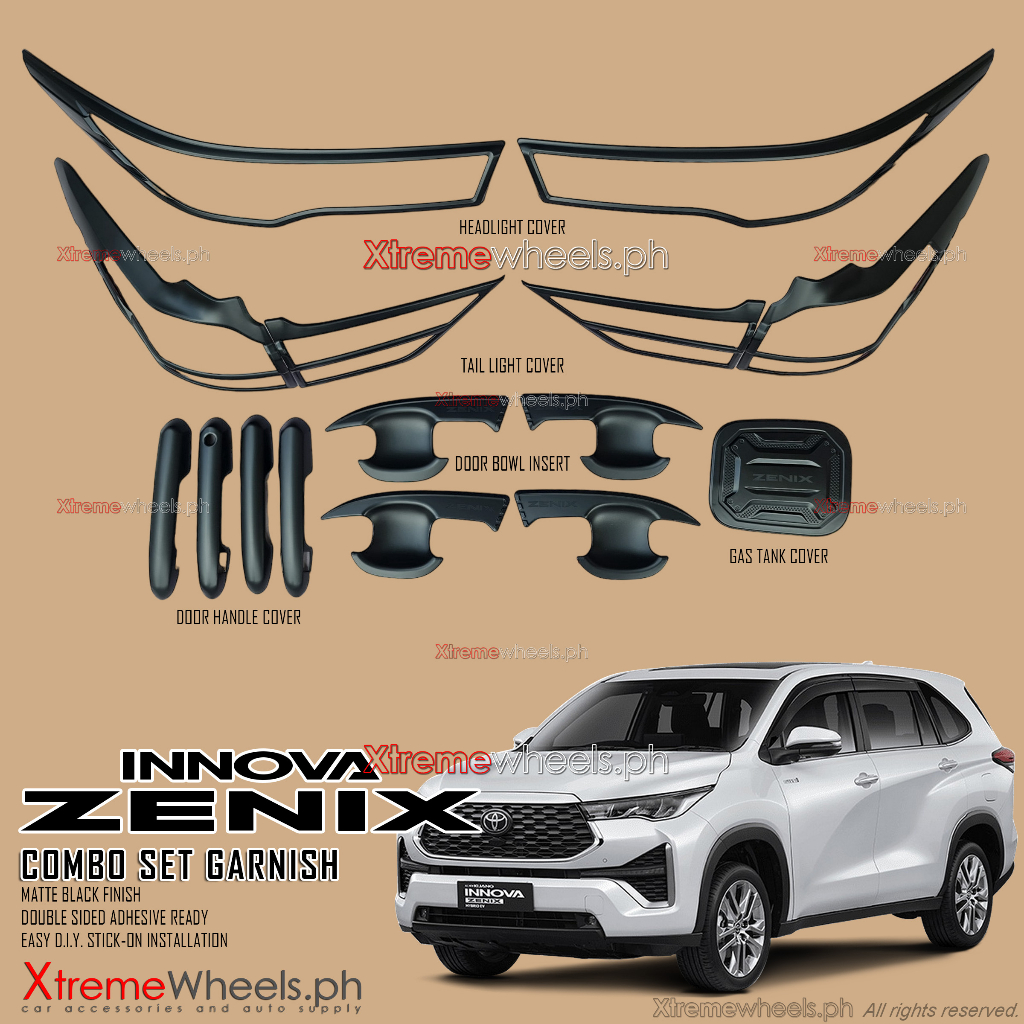 Toyota Zenix V Q 2023-2025 Thailand Made Combo Garnish Cover Matte ...