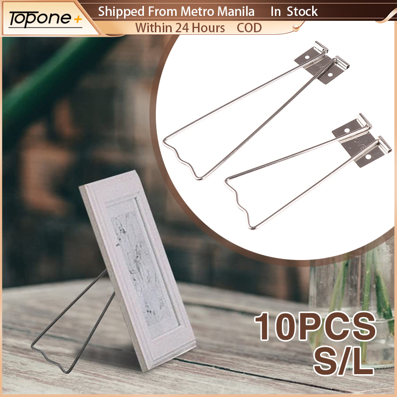 10pcs Metal Photo Frame Backs Rack Photo Frame Pedestal Holder Display ...