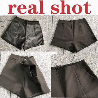 [COD]Women Korean Palda Black White High Waist Formal Shorts Walking ...