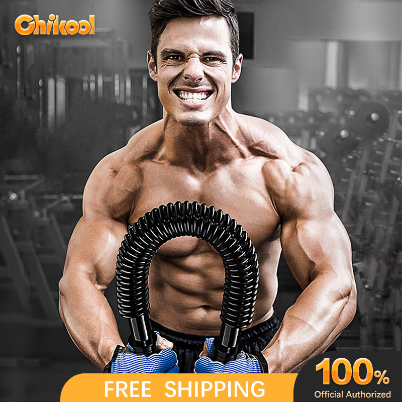 20/30/40/50/60KG Power Twister Bar Arm Force Rod Spring Forearm Muscle ...