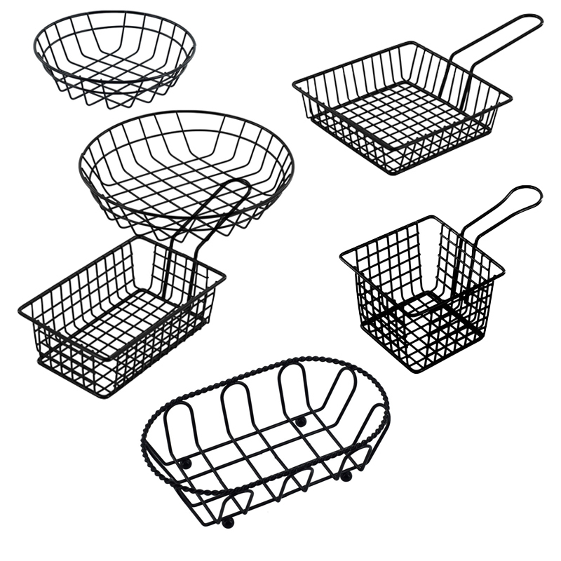 Dailyhome Metal Wire Serving Basket Snack Food Baskets for Home Restaurant | Shopee Philippines