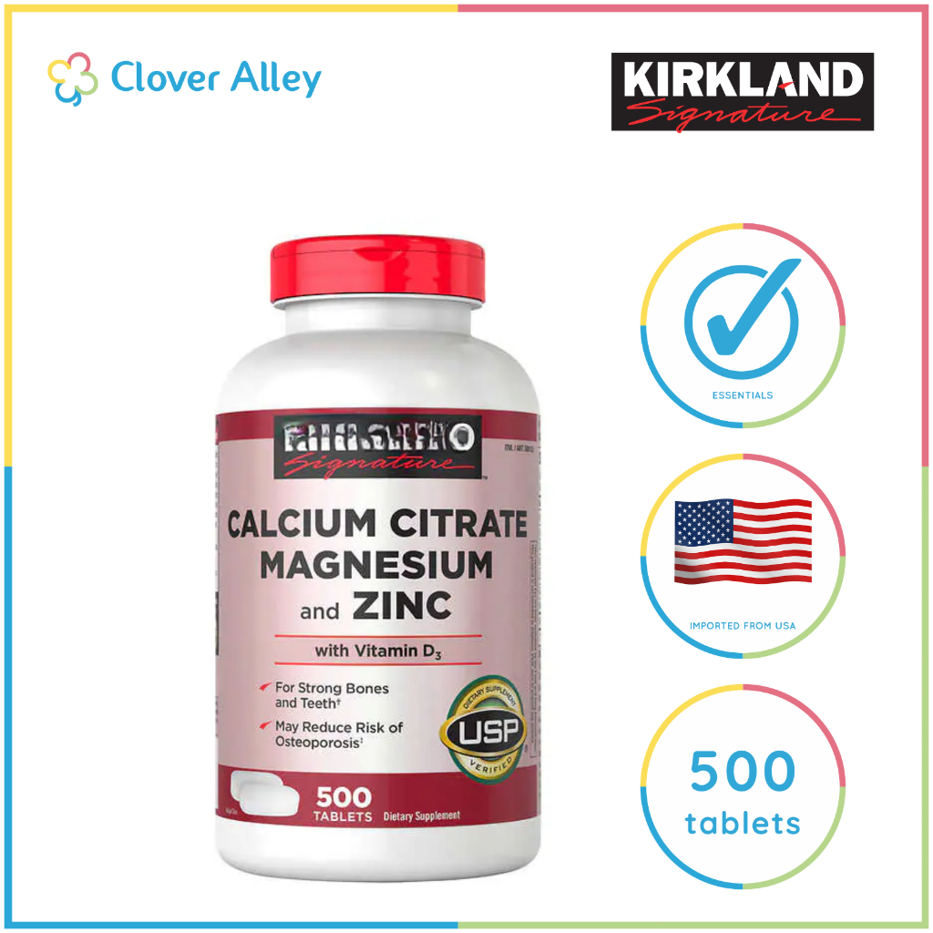 KL Calcium Citrate Magnesium, and Zinc (10/2026 expiry) 500 tablets ...