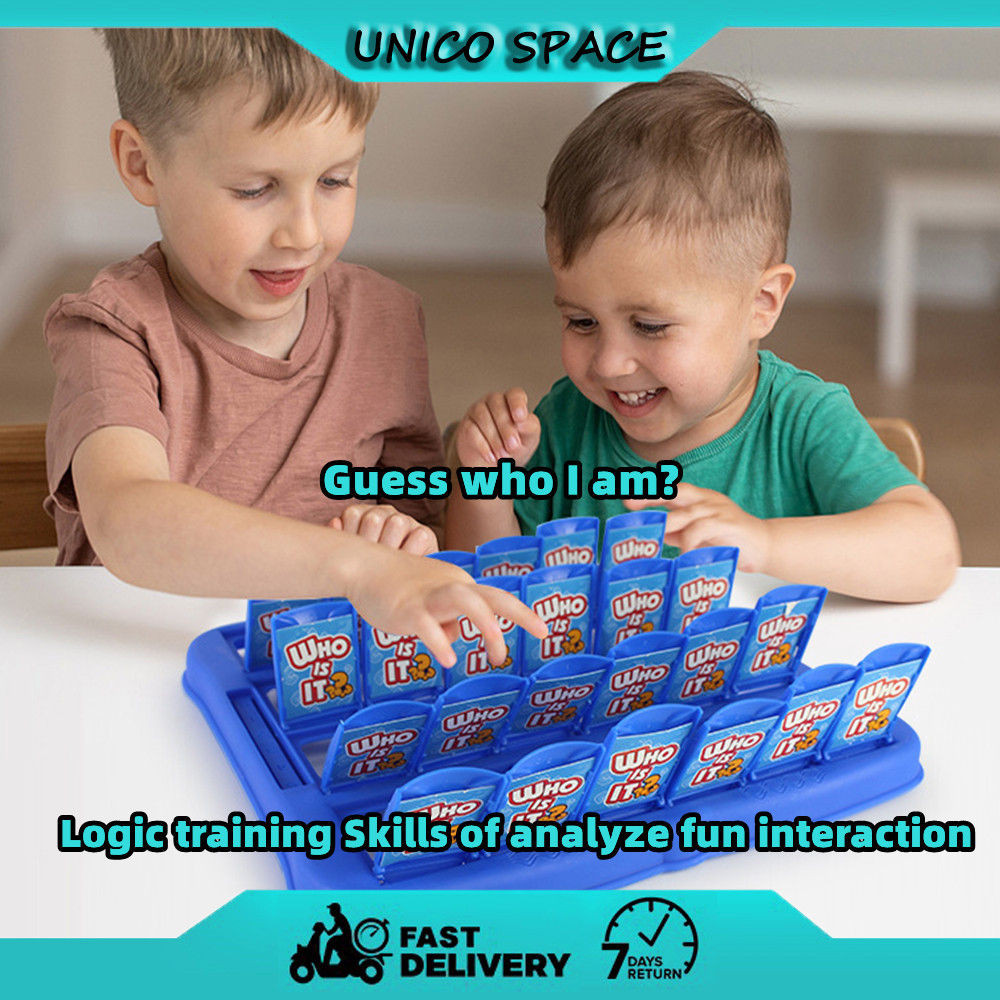unico Who Is It Board hot Game Memory Training Parent-Child Interactive ...