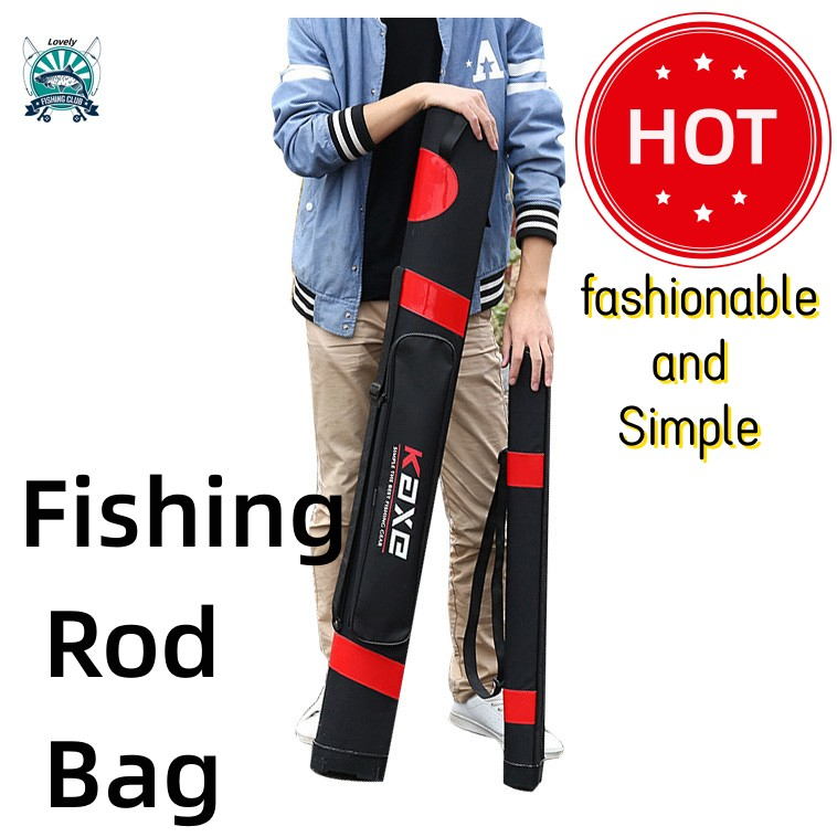 Double-Layer Canvas Fishing Rod Bag Fishing Bag Sea Rod Bag Double ...