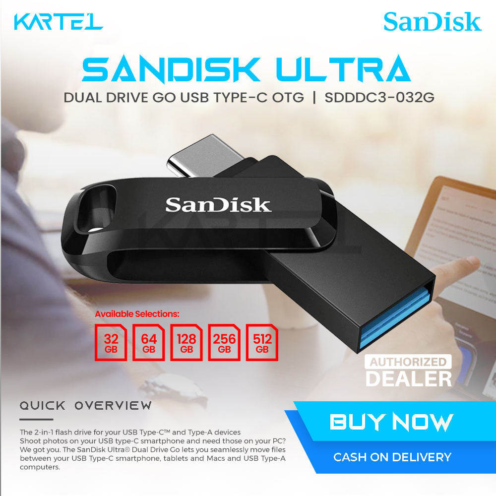 Sandisk Ultra Dual Drive Go USB flash drive USB Type C 3.1 OTG SDDDC3 ...