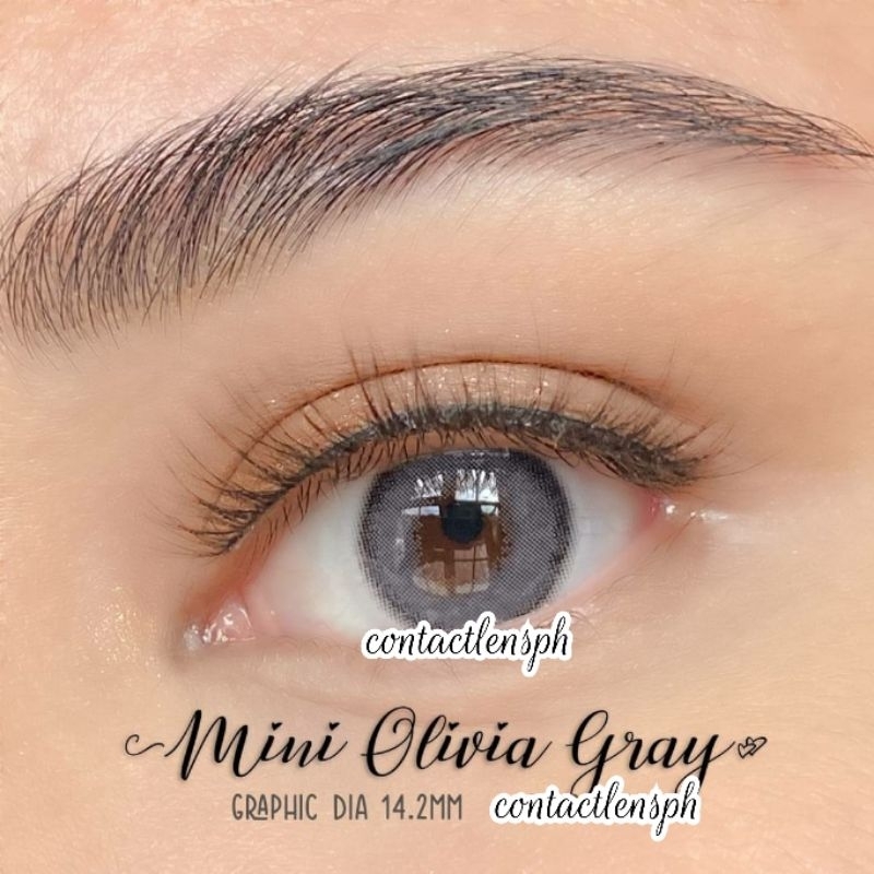 GRADED/NOGRADE Mini Olivia Grey Contact Lens | Shopee Philippines