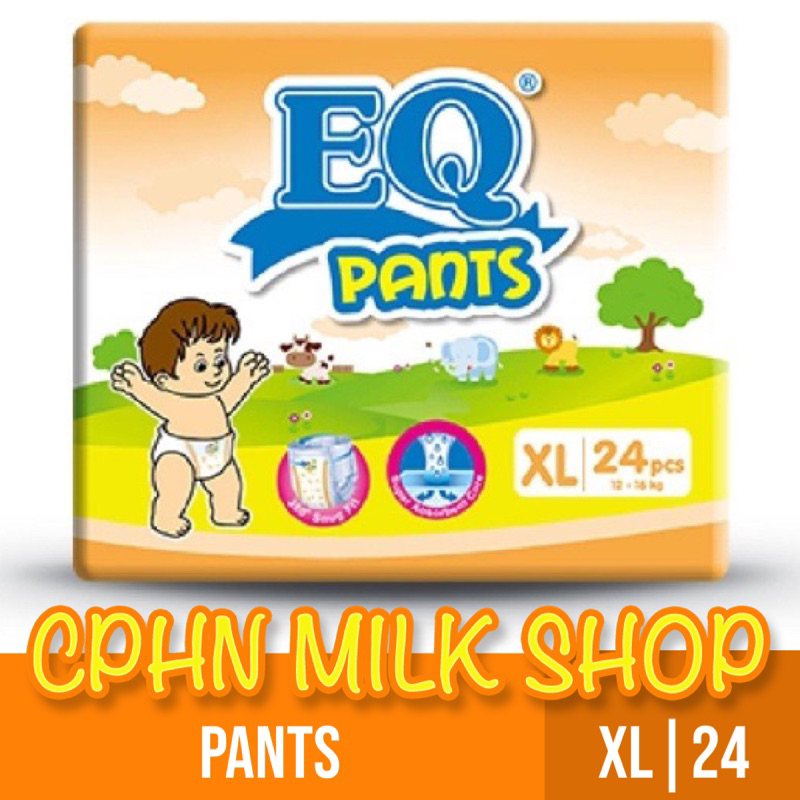 EQ Pants Baby Diapers Big Pack XL 24 | Shopee Philippines