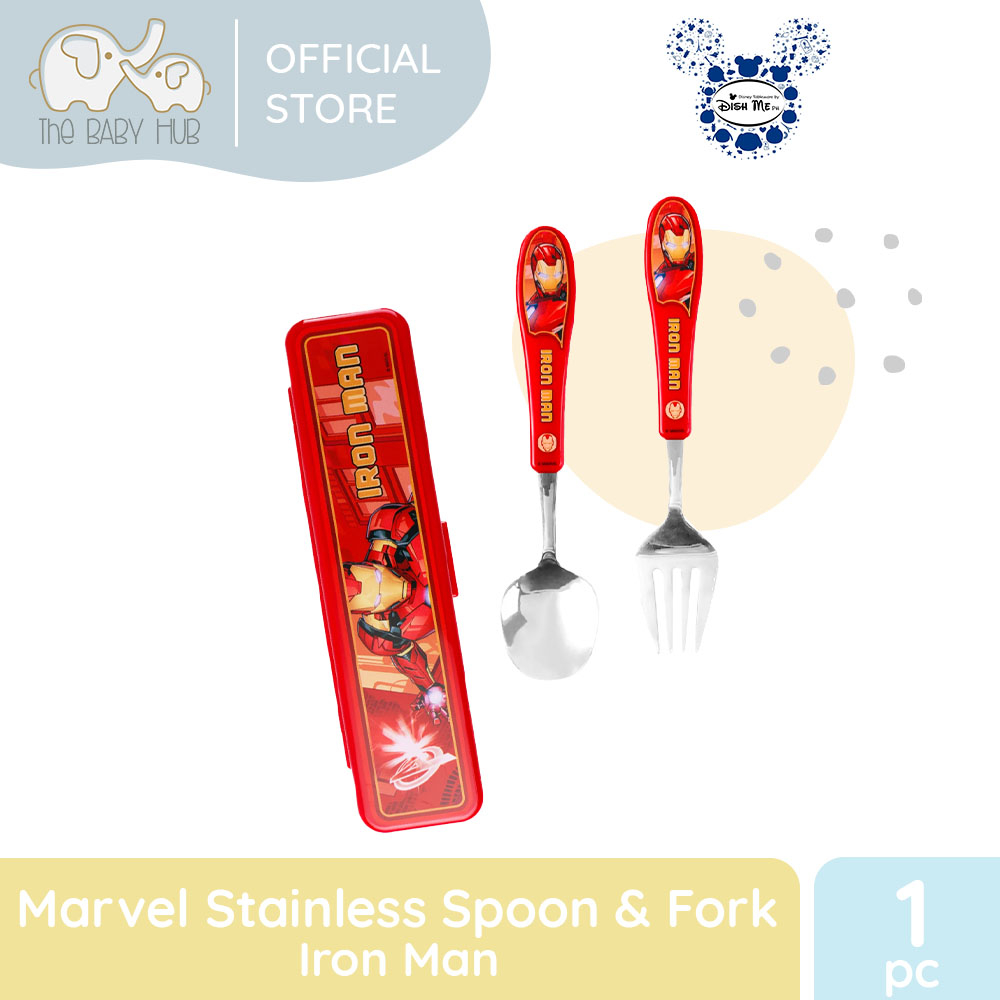 Marvel / Disney Kids Stainless Spoon & Fork Set by Dish Me PH | Shopee ...